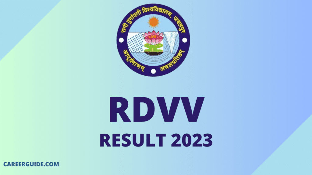 RDVV Result 2023: Check Your Result Online Now - CareerGuide